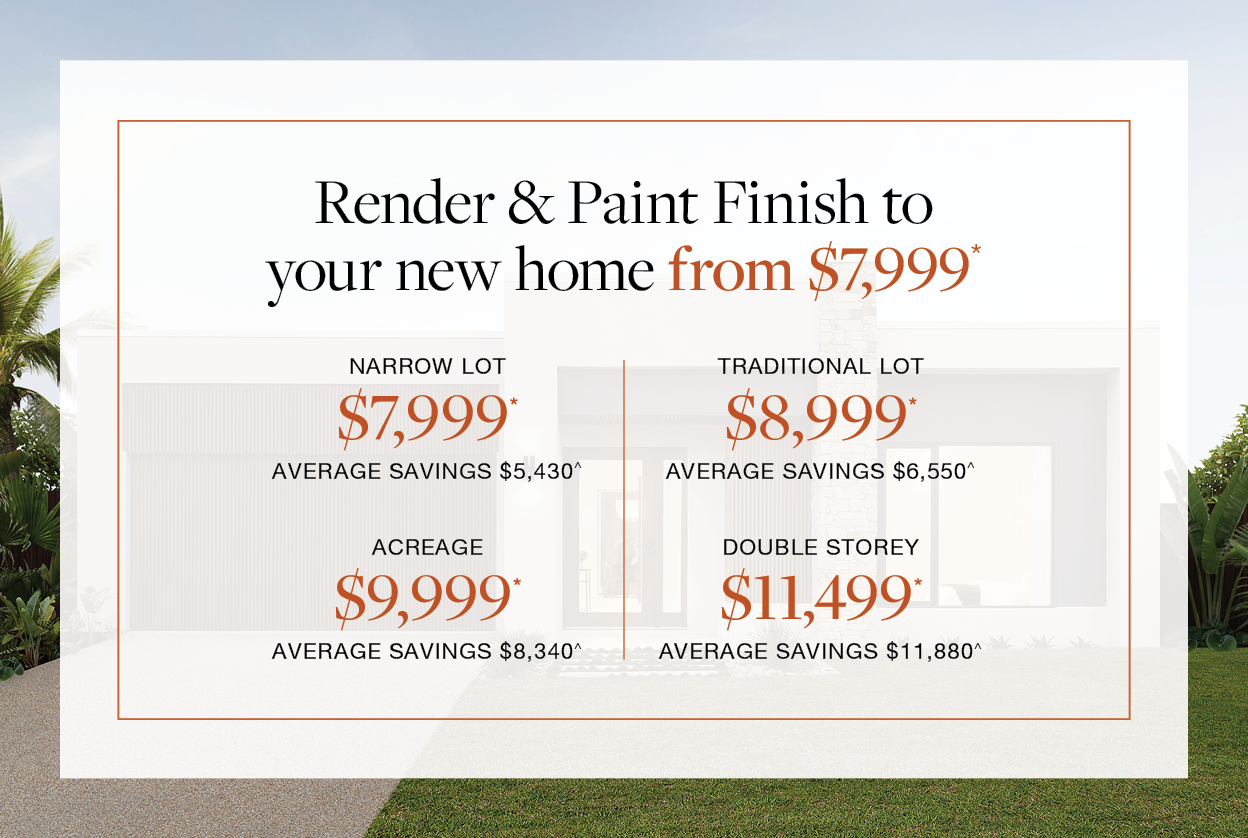 Render & Paint Finish | Coral Homes